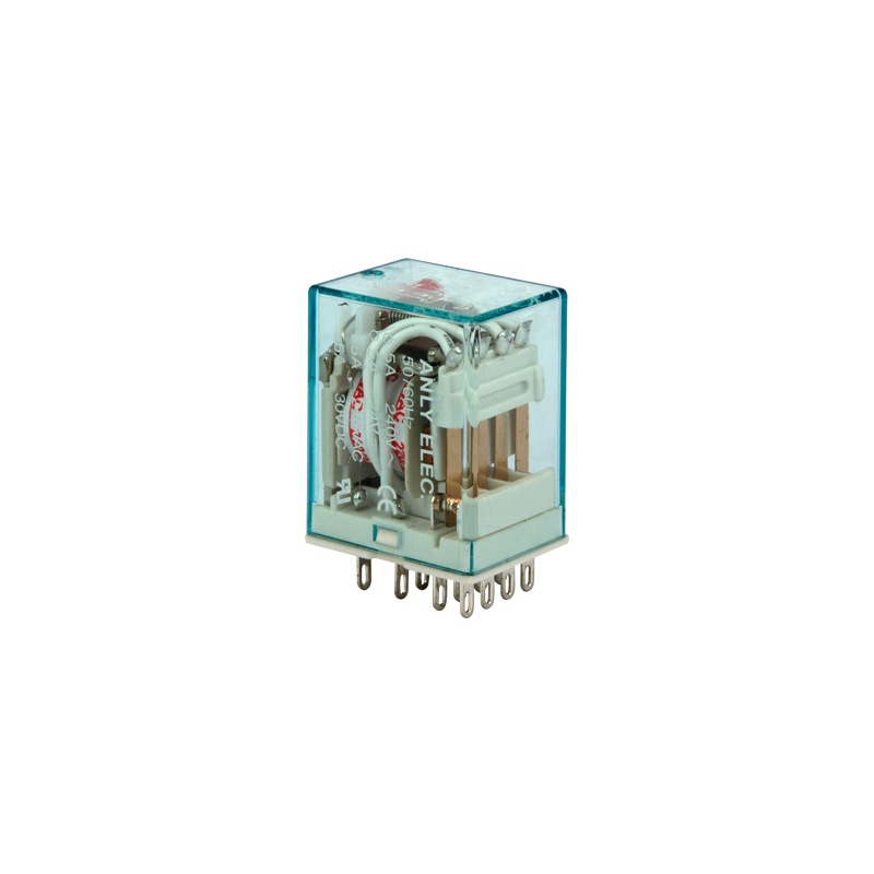 Rele 14 pines, 24 Vac y led indicador